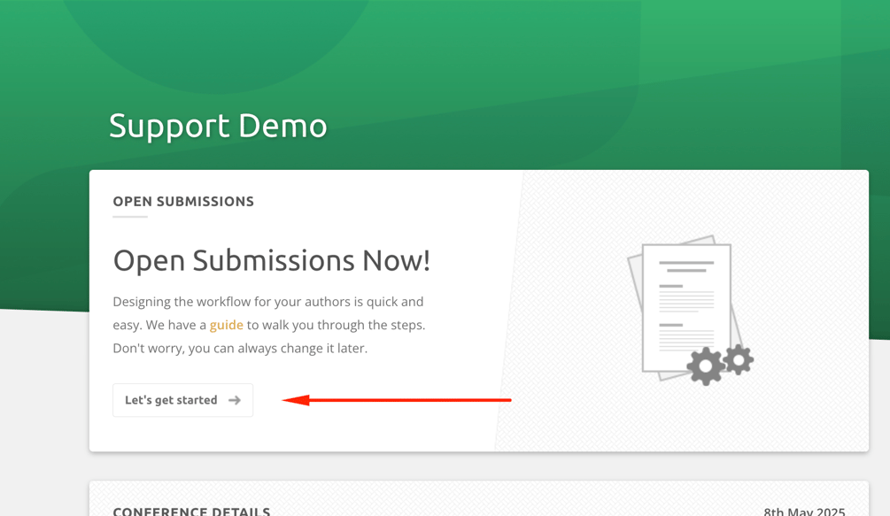 Setting up submissions