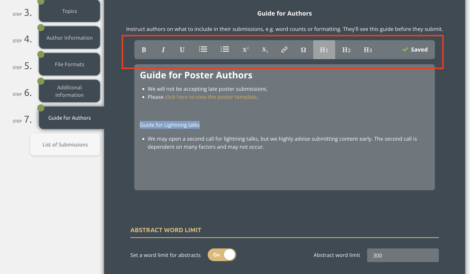 Using the Ex Ordo text editor