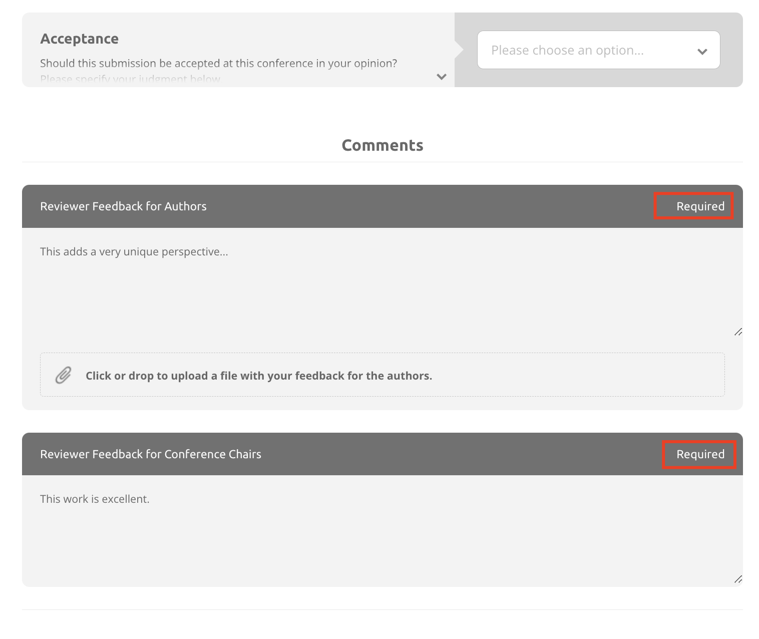Reviewing my assigned submissions
