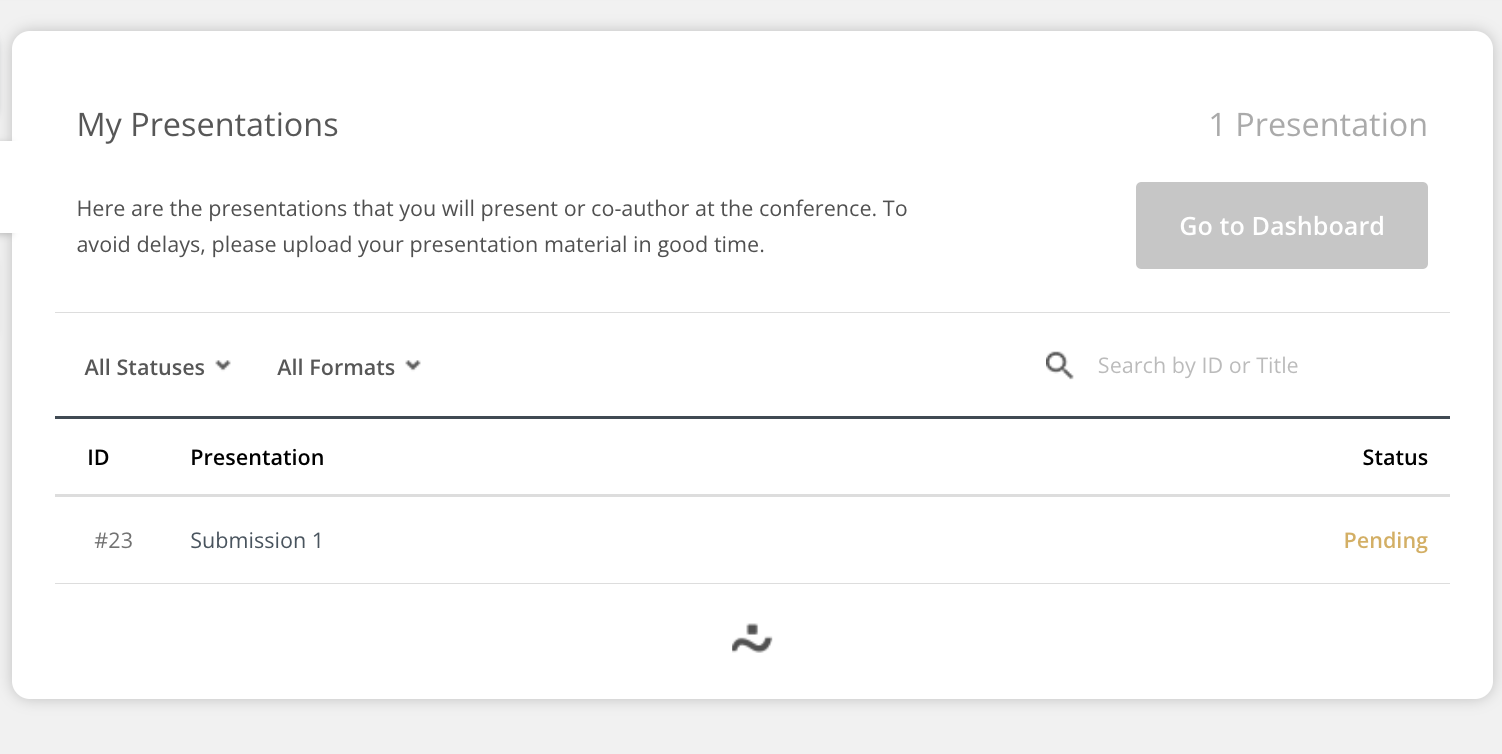What does it mean when a submission is pending?